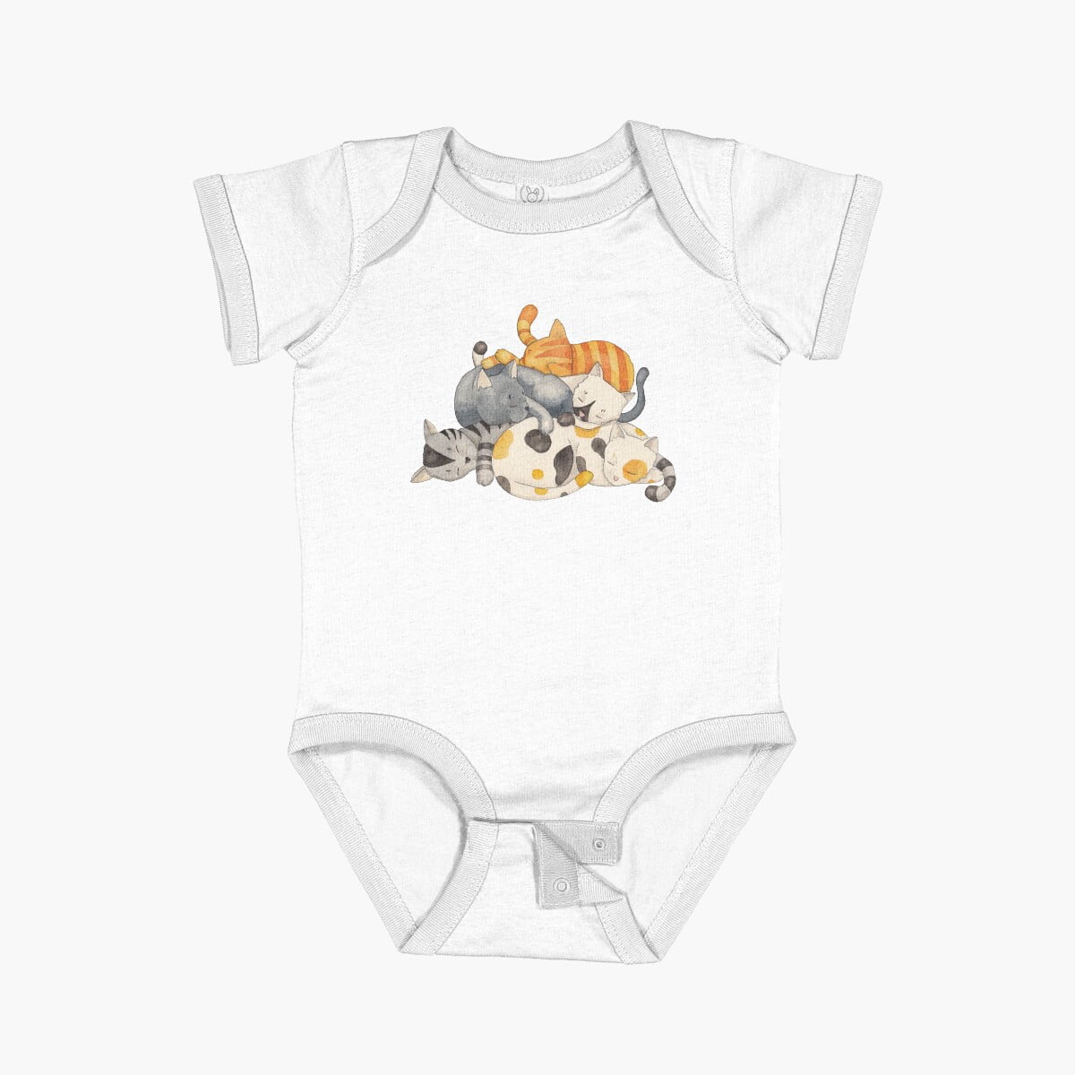Bella Canvas Cat Nap (Siesta Time) Short Sleeve Baby One-Piece Newborn ...