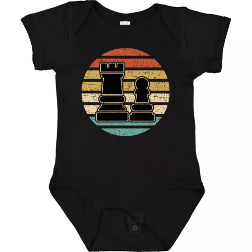 Bella Canvas Chess Player Retro Sunset Infant Creeper Competition Club ...