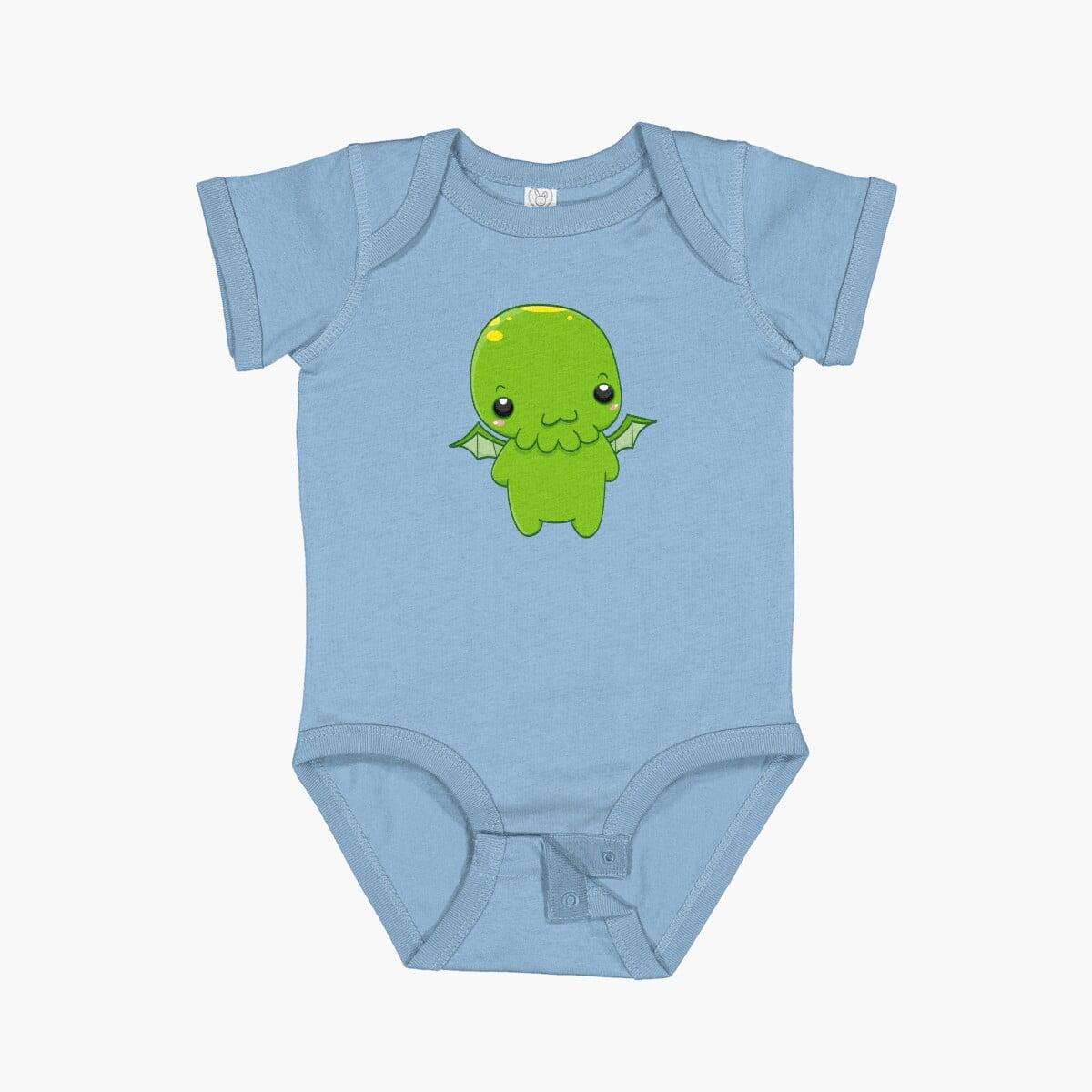 Bella Canvas Chibi Cthulhu - The Green Monster Short Sleeve Baby One ...