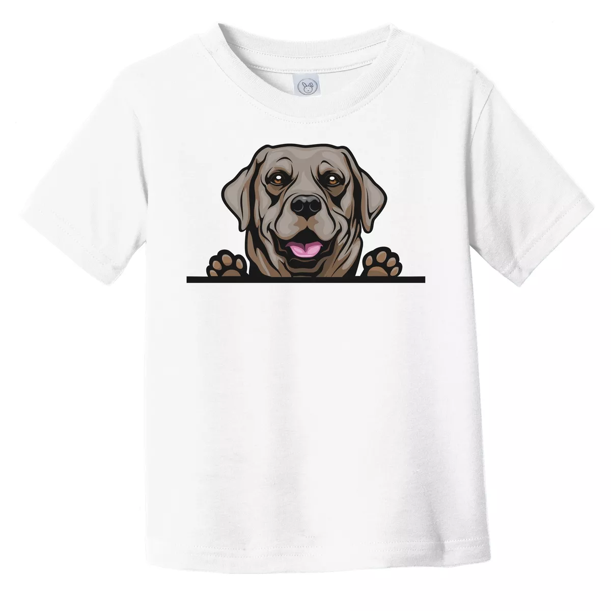 Bella Canvas Chocolate Lab Dog Breed Popping Up Cute Toddler Boys ...