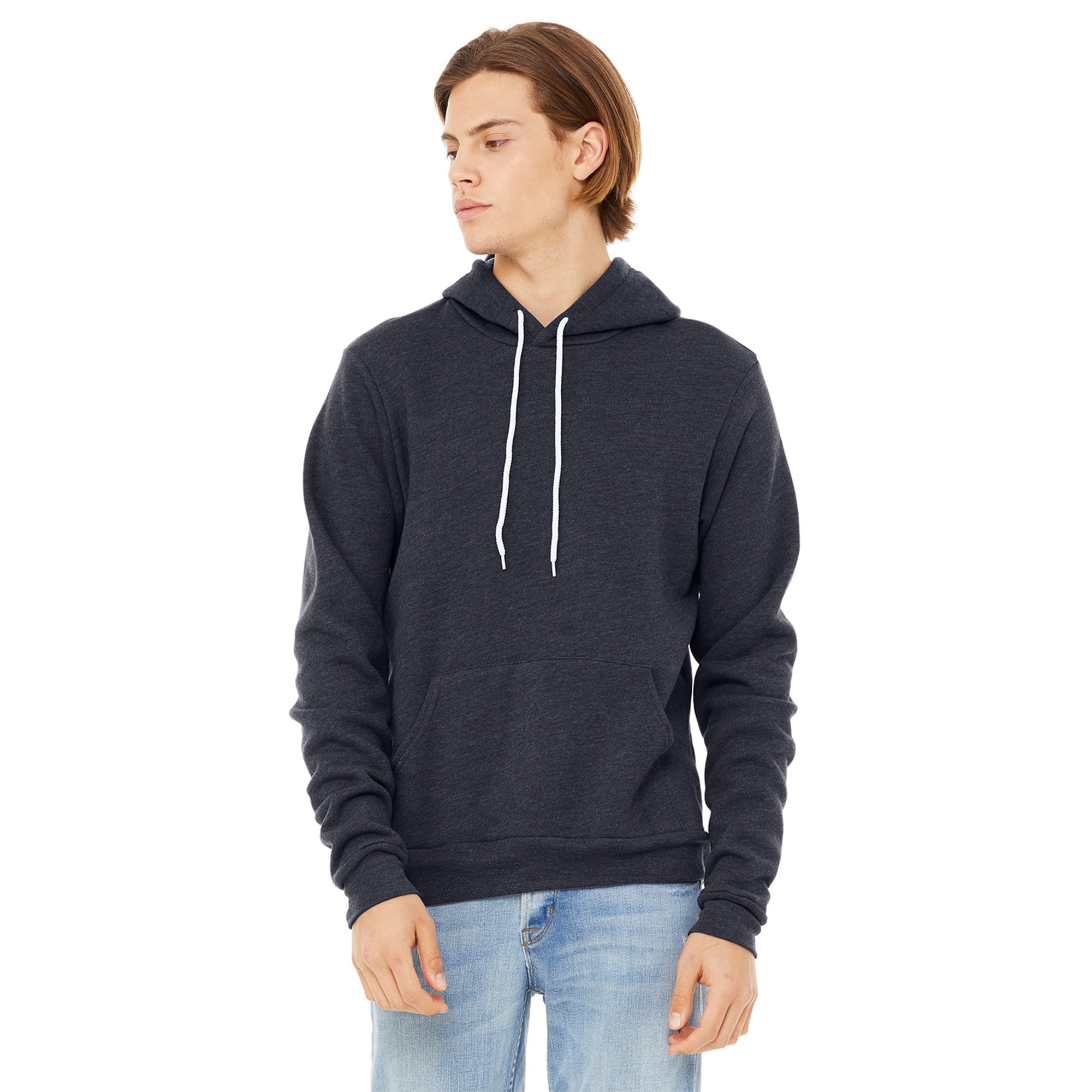 Bella + Canvas Cn 3719 Unsx Ply/Ctn Flc Hood - Walmart.com