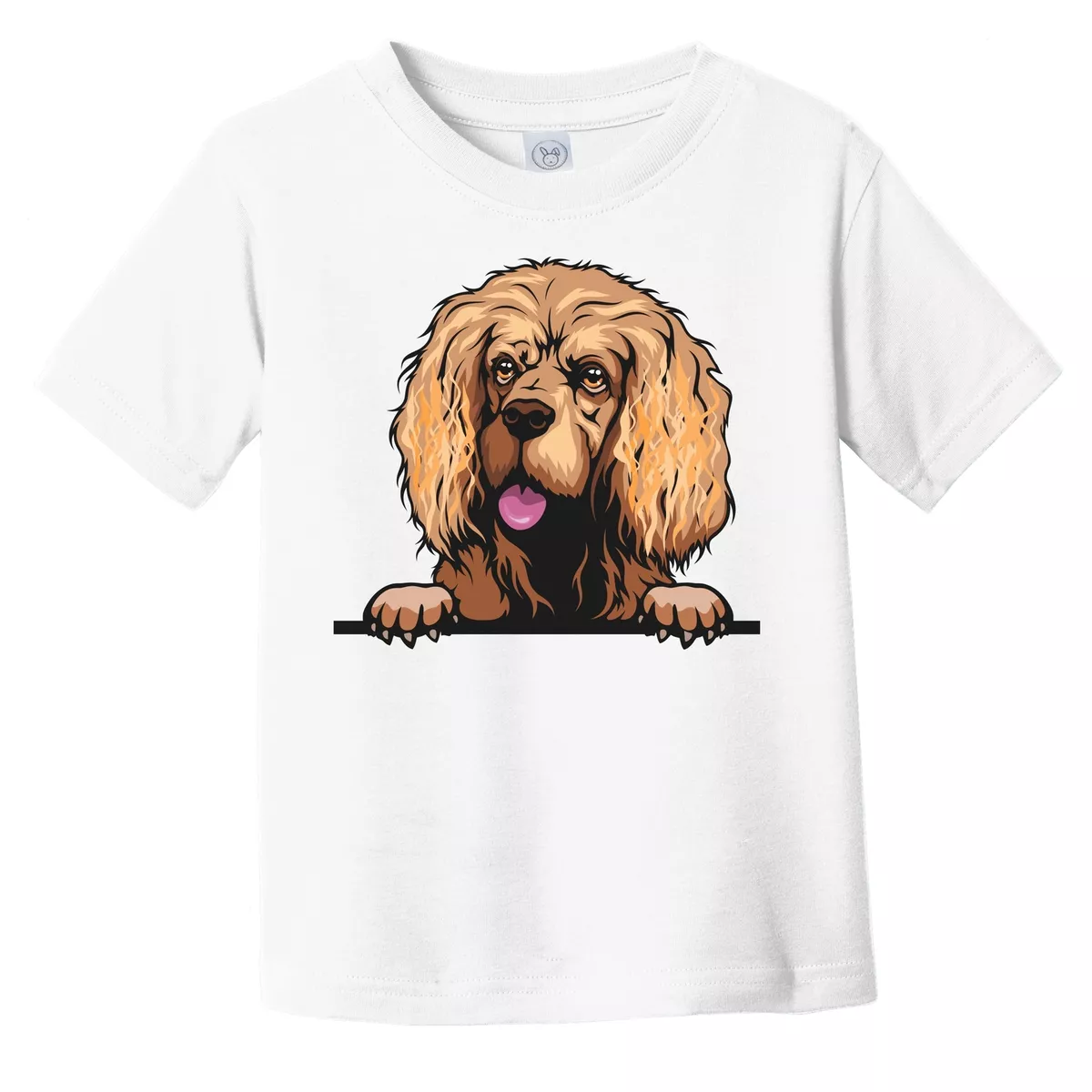 Bella Canvas Cocker Spaniel Dog Breed Popping Up Cute Toddler Boys ...
