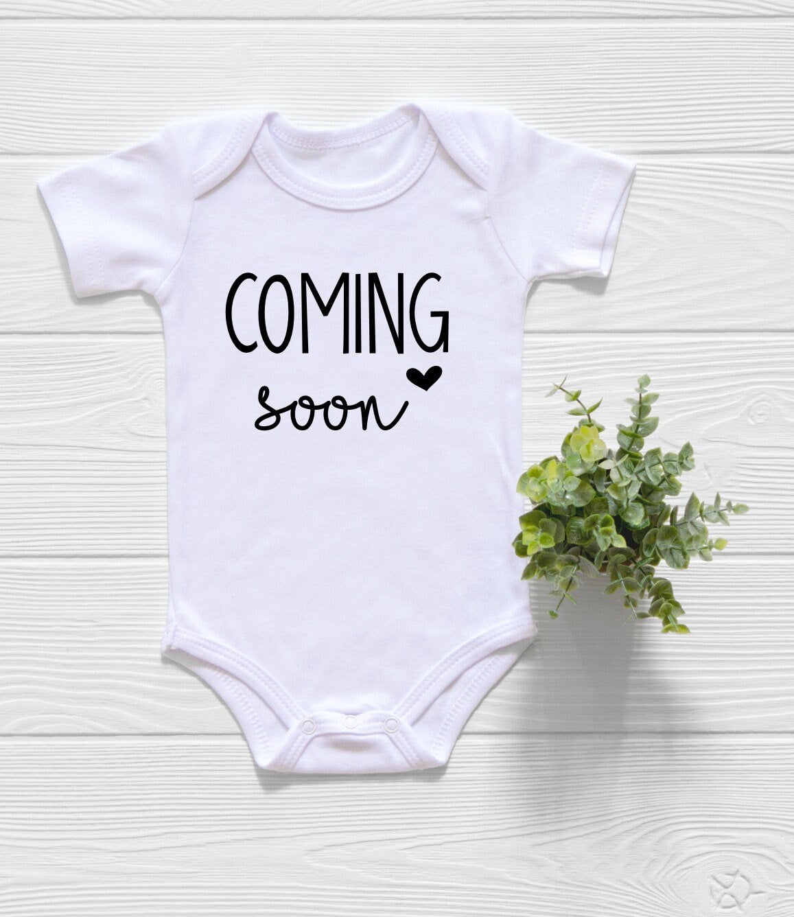 Bella Canvas with Coming Soon Baby Announcement /Pregnancy Announcement ...