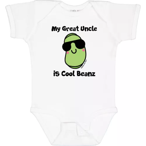 Bella Canvas Cool Beans Great Uncle Infant Creeper Funny Flossyandjim One-Piece Baby Bodysuit ...