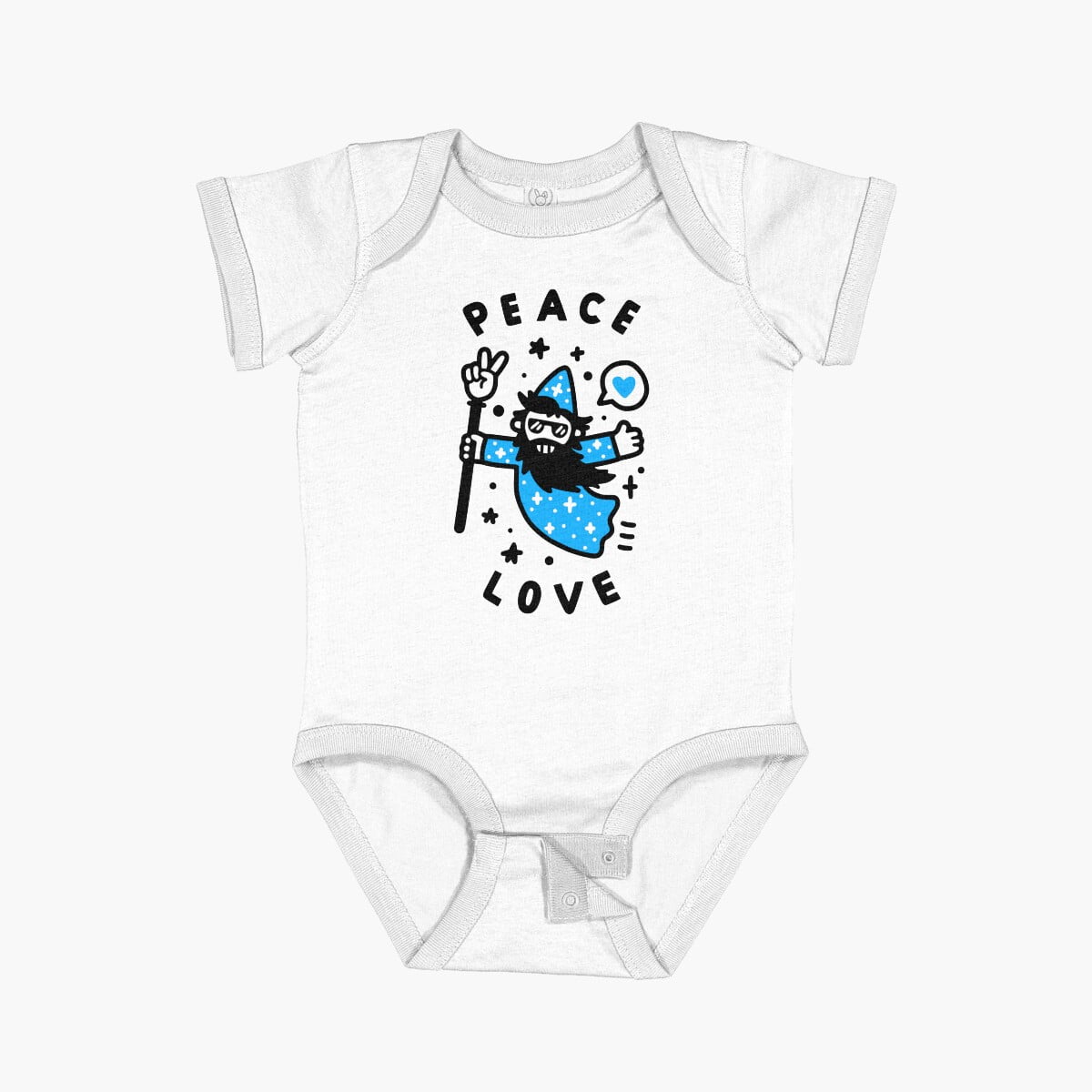 Bella Canvas Coolest Wizard Short Sleeve Baby One-Piece Newborn Gender ...