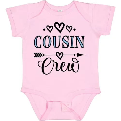 Bella Canvas Cousin Crew Baby Bodysuit Squad Family Reunion Childs One-Piece Infant Baby ...