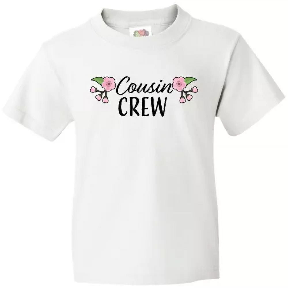 Bella Canvas Cousin Crew With Flowers Toddler T-Shirt Squad Little Big Team Cousins - Walmart.com