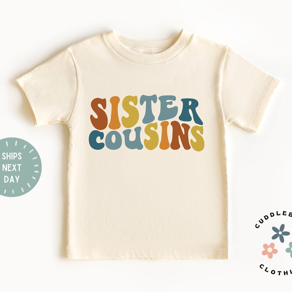 Bella Canvas Cousin Shirt, Retro Sister Cousin Girls Tee, Cousins Kids Tee, Girl Cousin, Unisex ...