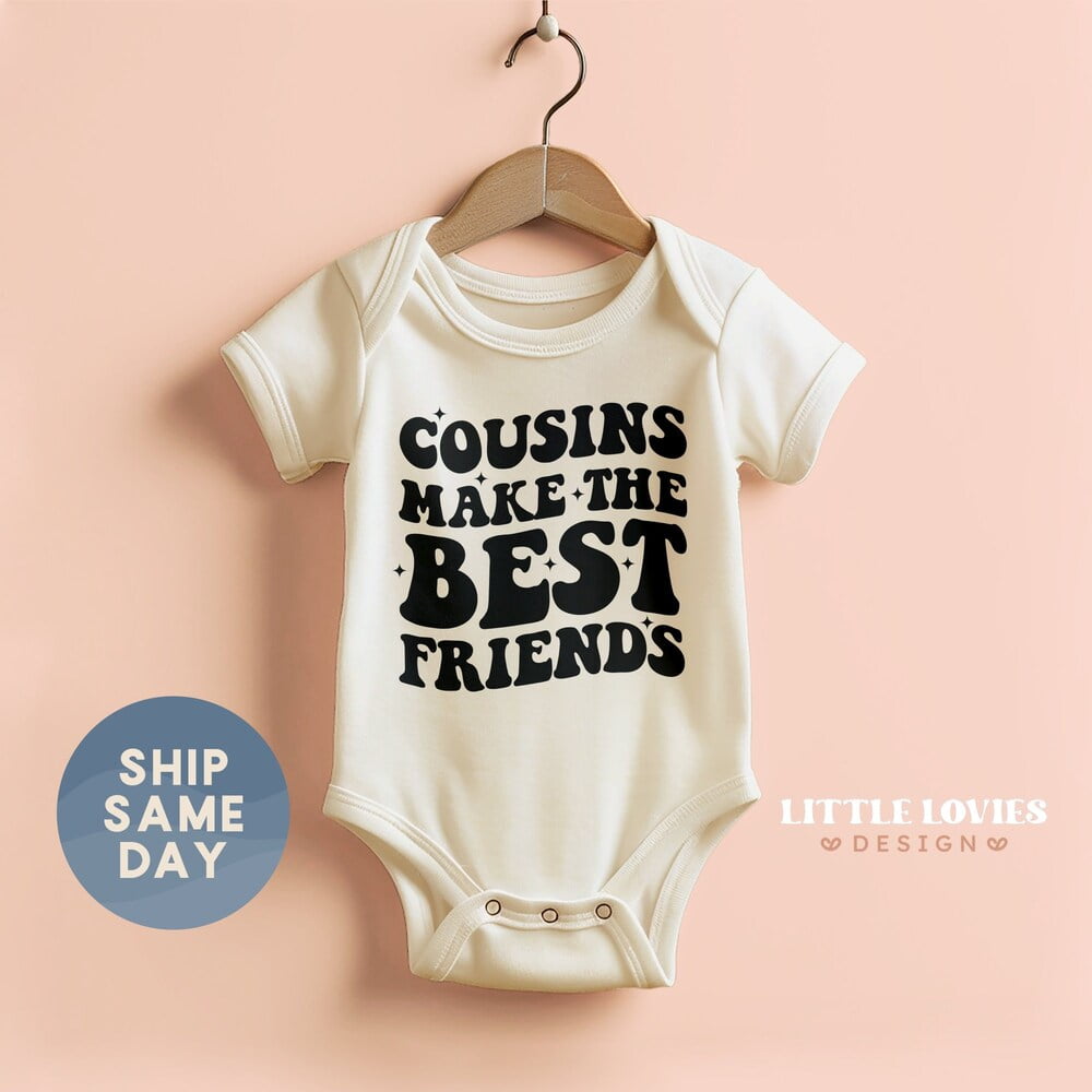 Bella Canvas with Cousins Make The Best Friendss, Cousin Announcement, Cute Family Baby Outfit ...