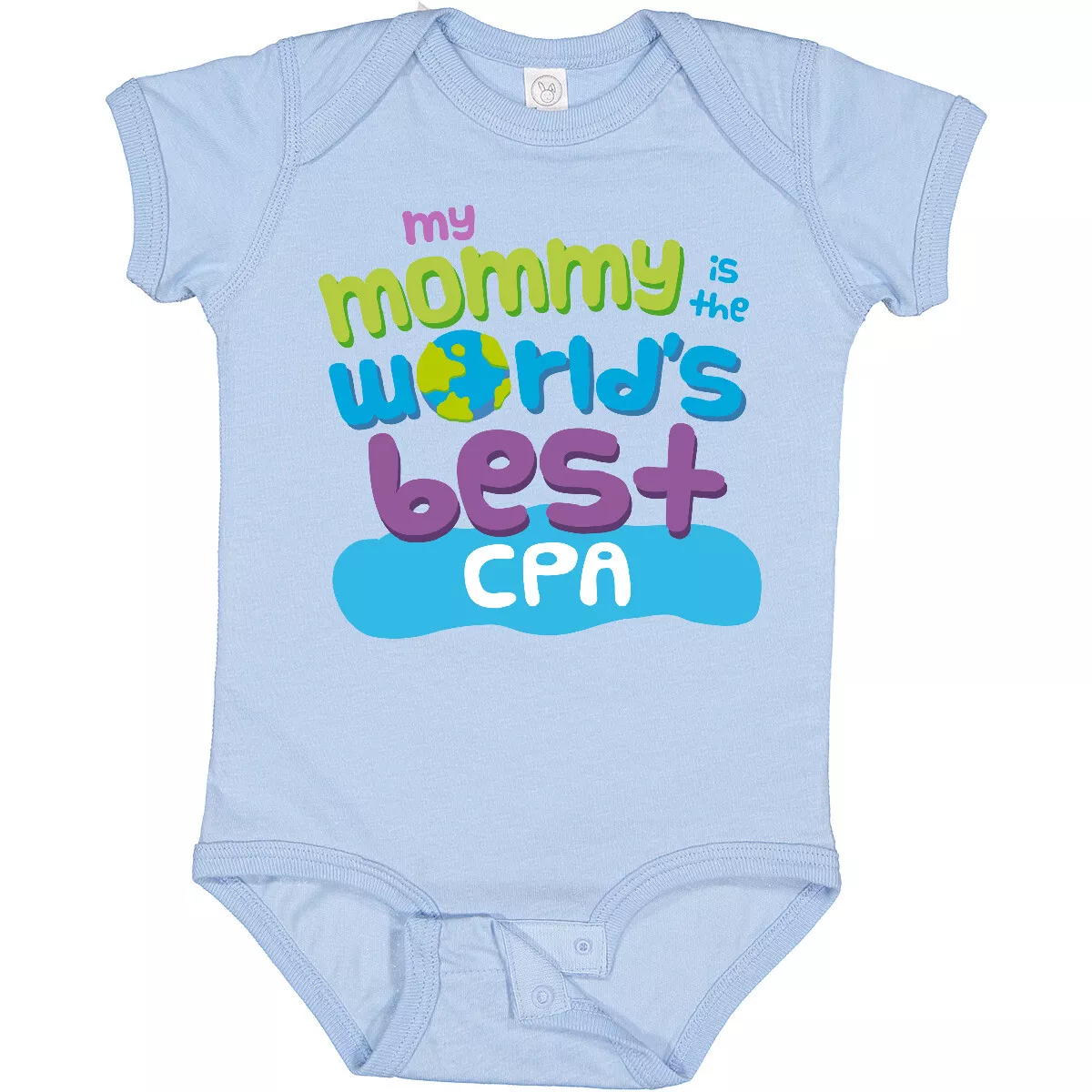 Bella Canvas Cpa Mom Quote Baby Bodysuit Accountant Worlds Best My Is ...