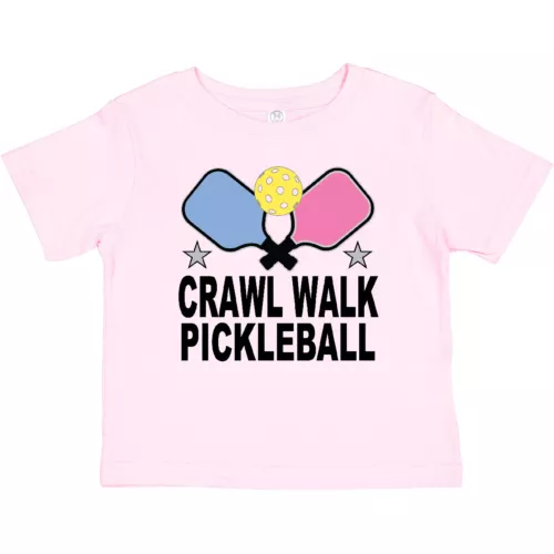 Bella Canvas Crawl Walk Pickleball Baby Toddler Shirt Boy Girl Shower ...