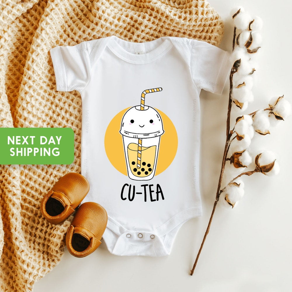 Bella Canvas Cu-tea Baby, Bubble Tea Baby, Chinese Baby Bodysuit, Cute ...