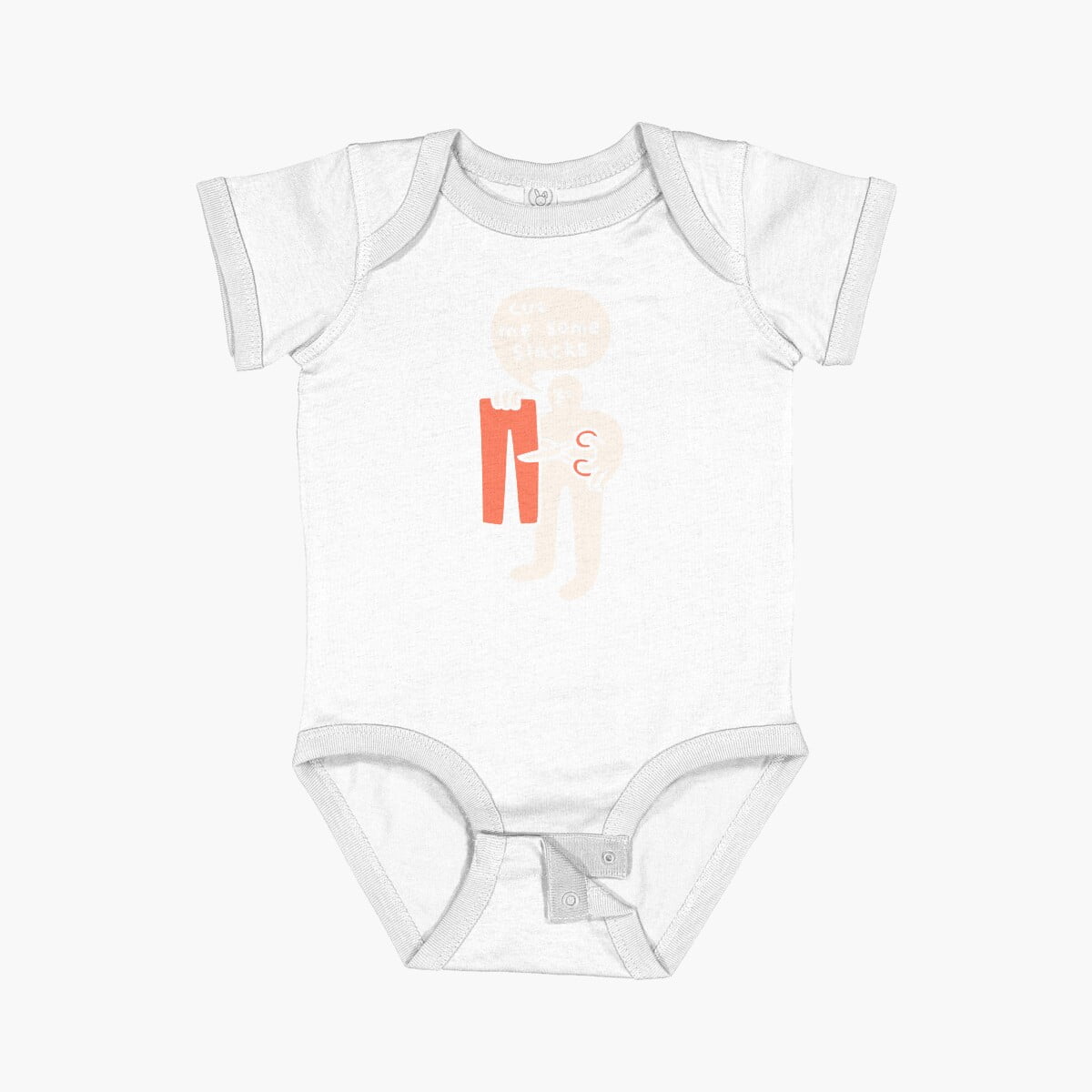 Bella Canvas Cut Me Some Slacks Short Sleeve Baby One-Piece Newborn ...