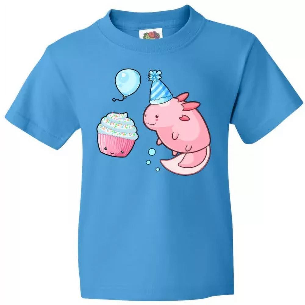 Bella Canvas Cute Axolotl Birthday With Cupcake Animals Axolotls Hat ...