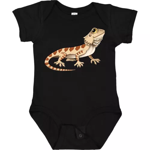 Bella Canvas Cute Bearded Dragon Baby Bodysuit Pets Pet Parent Mom Dad ...