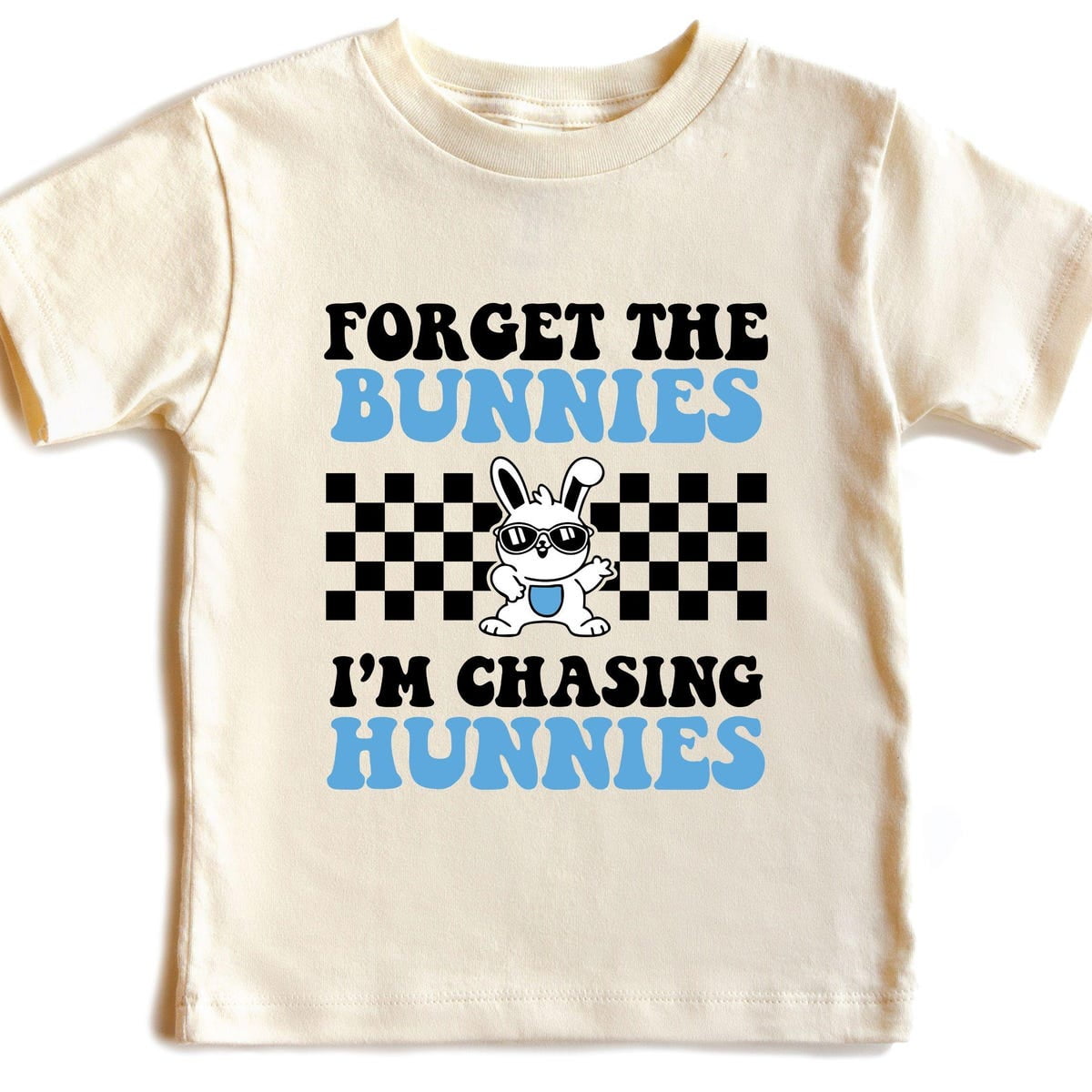 Bella Canvas Cute Easter Toddler Tee, Forget The Bunnies I'm Chasing Hunnies Easter Shirt, Retro ...