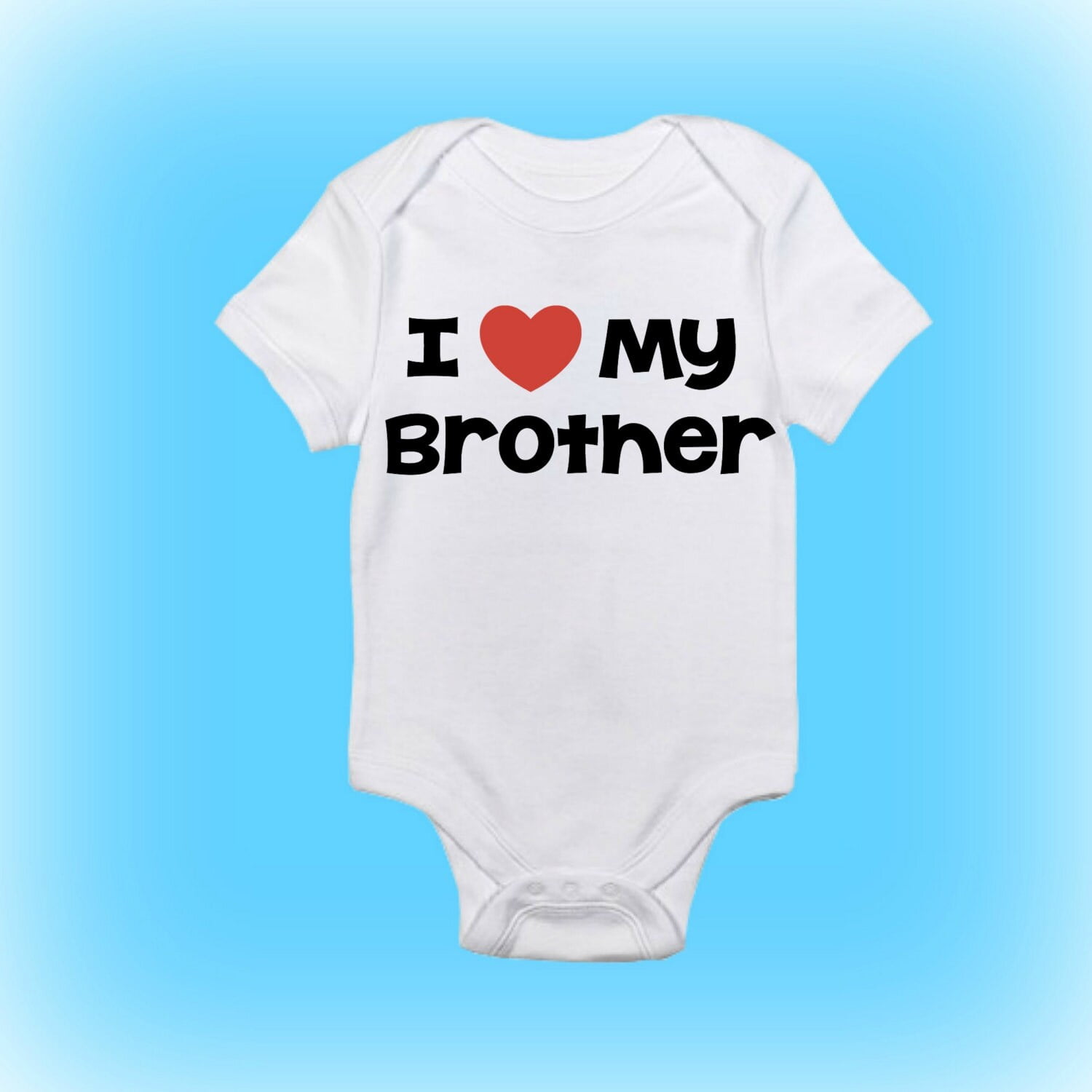 Bella Canvas with Cute - I Love My Brother - New Brother - Baby Boy ...