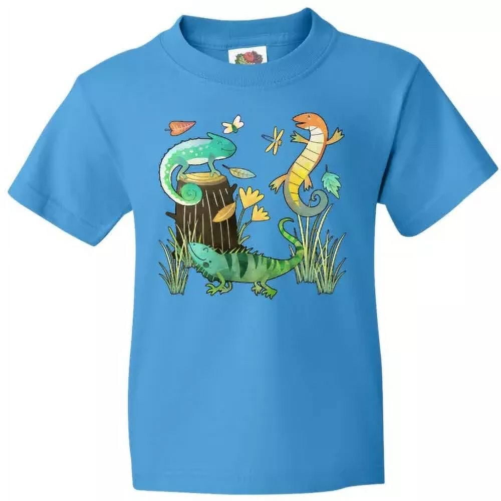 Bella Canvas Cute Lizards Hanging Out Toddler T-Shirt Animals Reptiles ...