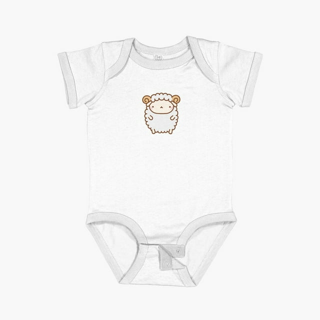 Bella Canvas Cute Sheep Short Sleeve Baby One-Piece Newborn Gender ...