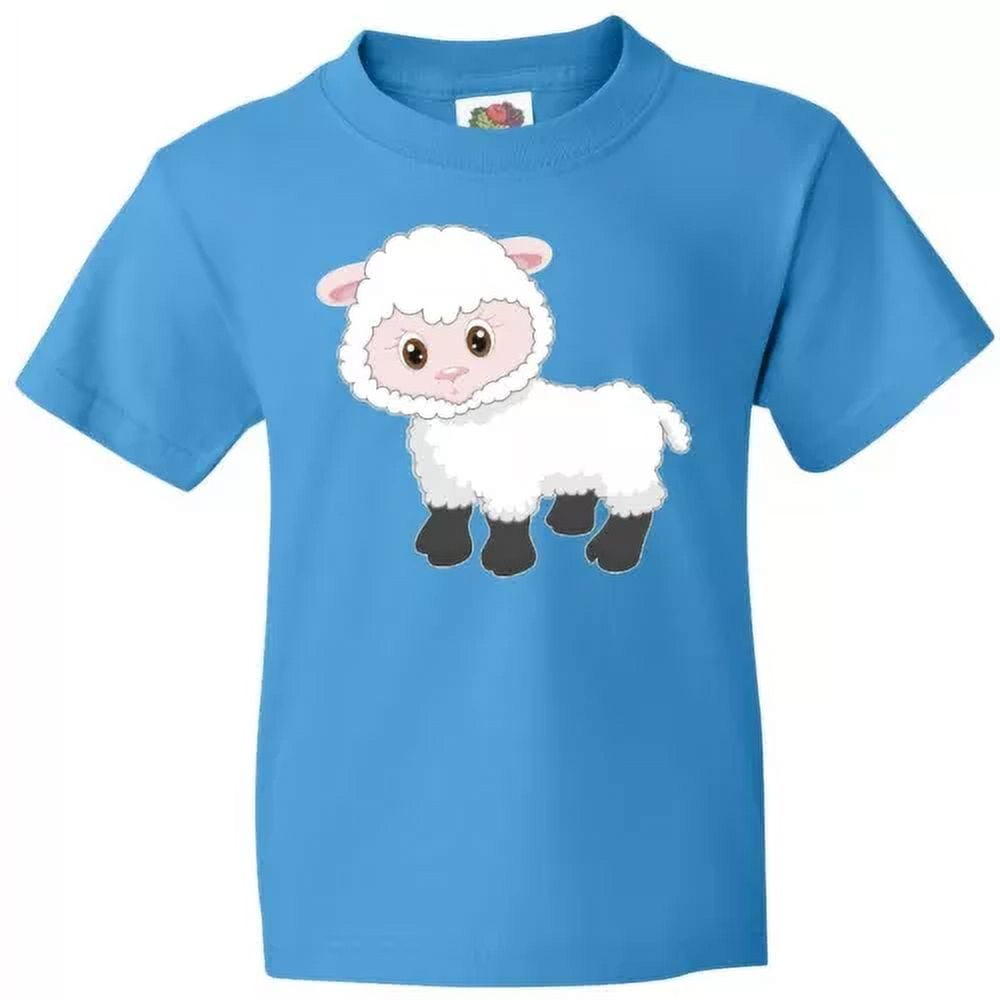 Bella Canvas Cute White Lamb Farm Animals Little Wool Animal Favorite ...