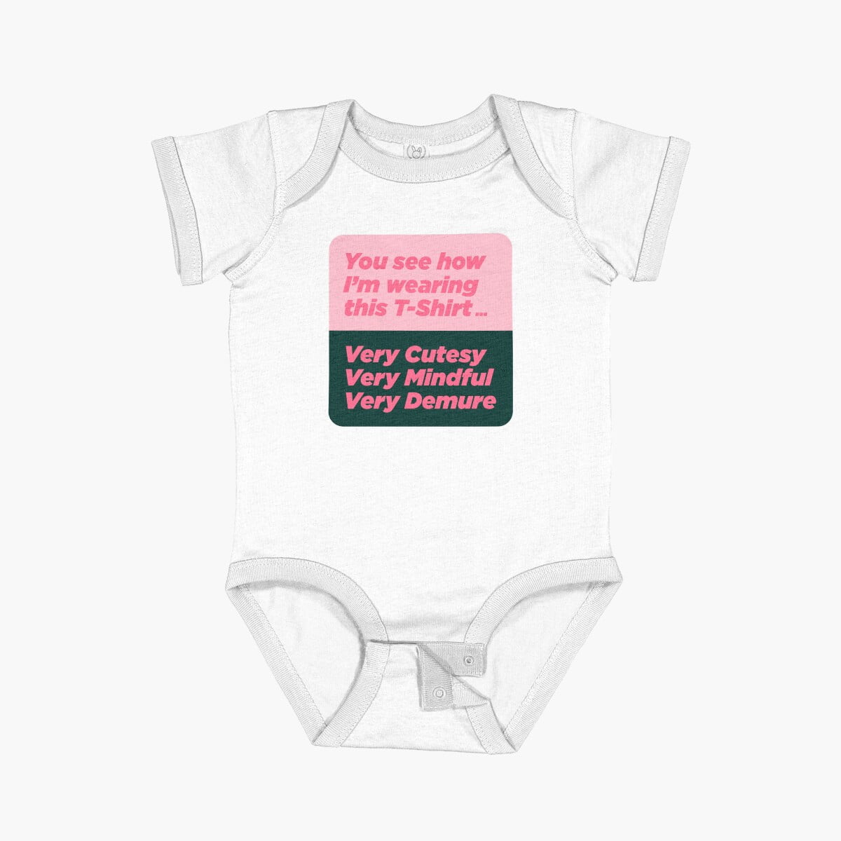 Bella Canvas Very Cutesy, Very Mindful, Very Demure (Forest Pink ...