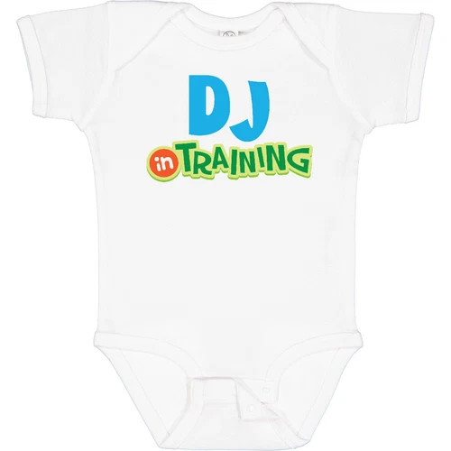 Bella Canvas DJ In Training Baby Bodysuit Occupations Music One-piece ...