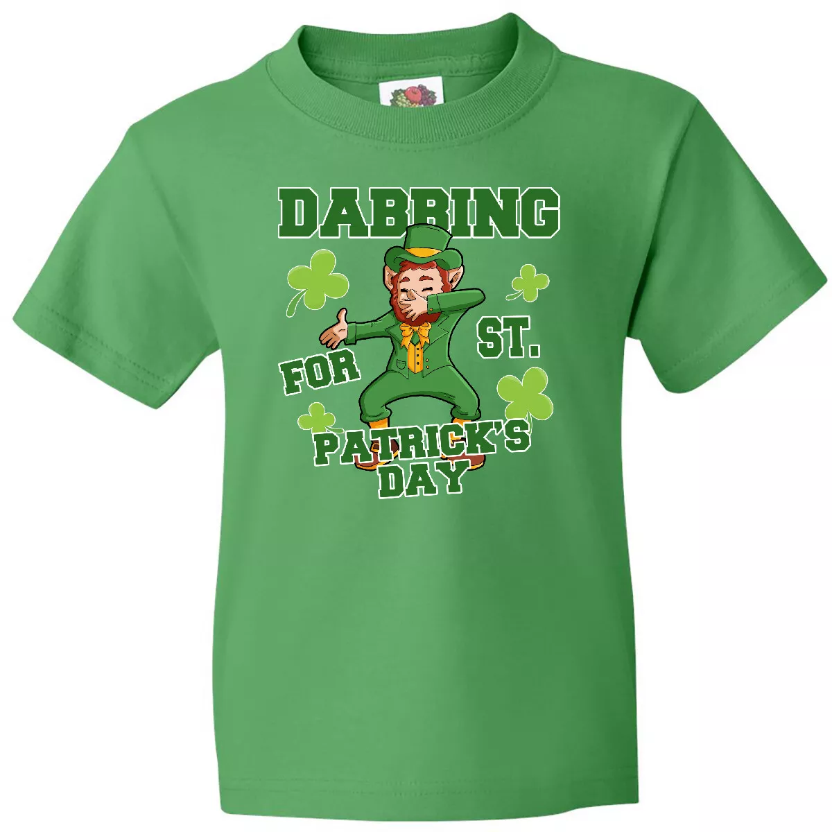 Bella Canvas Dabbing For St. Patrick'S Day Leprechaun Toddler T-Shirt ...