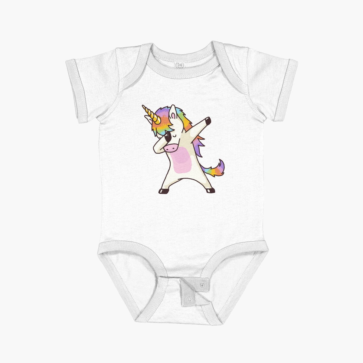 Bella Canvas Dabbing Unicorn Shirt Hip Hop Dab Pose Short Sleeve Baby ...