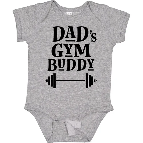 Bella Canvas Dad's Gym Buddy Childs Workout Baby Bodysuit Work Out ...