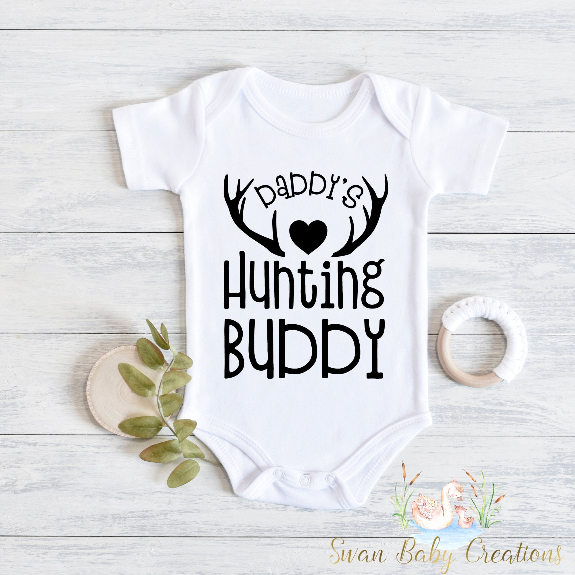 Bella Canvas with Daddy'S Hunting Buddy, Hunting Baby - Cute Pack My ...