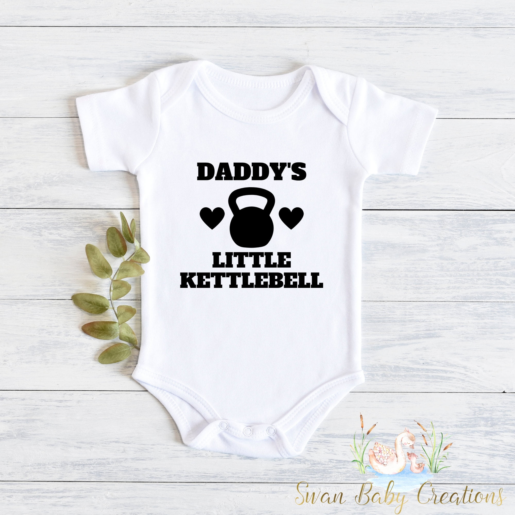 Bella Canvas with Daddy'S Little Kettlebell Infant, Fitness Baby ...