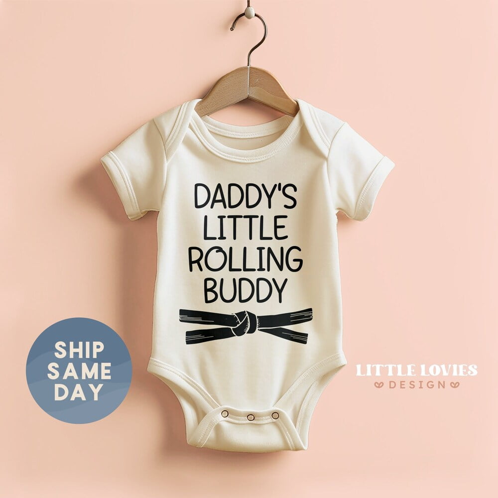 Bella Canvas with Daddy'S Little Rolling Buddys, Jiu Jitsu, Baby Boy Outfit, First Time Dad Gift ...