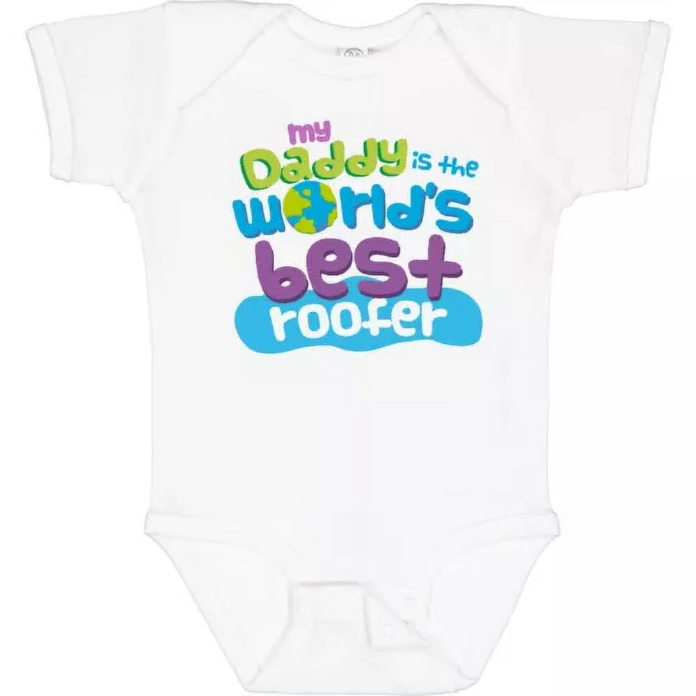 Bella Canvas Daddy Worlds Best Roofer Baby Roofing Dad Fathers Day Kids ...
