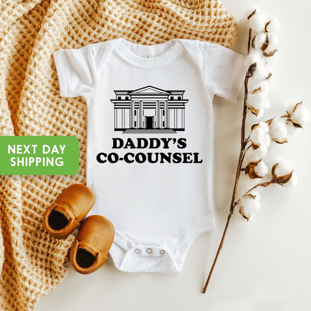 Bella Canvas Daddy's Co-Counsel Attorney Lawyer Baby Gift, Lawyer ...