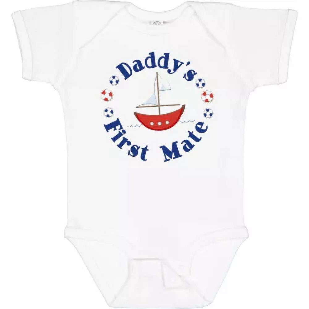 Bella Canvas Daddy's First Mate Baby Sailboat Daddy Fathers Day Dad Infant Bodysuit - Walmart.com