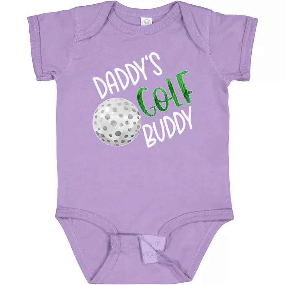 Bella Canvas Daddy's Golf Buddy With Golf Ball Baby Fathers Day Kids ...