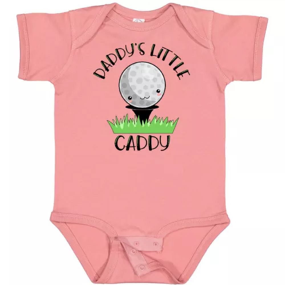 Bella Canvas Daddy's Little Caddy Cute Golf Ball Baby Sports Kids Daddy ...