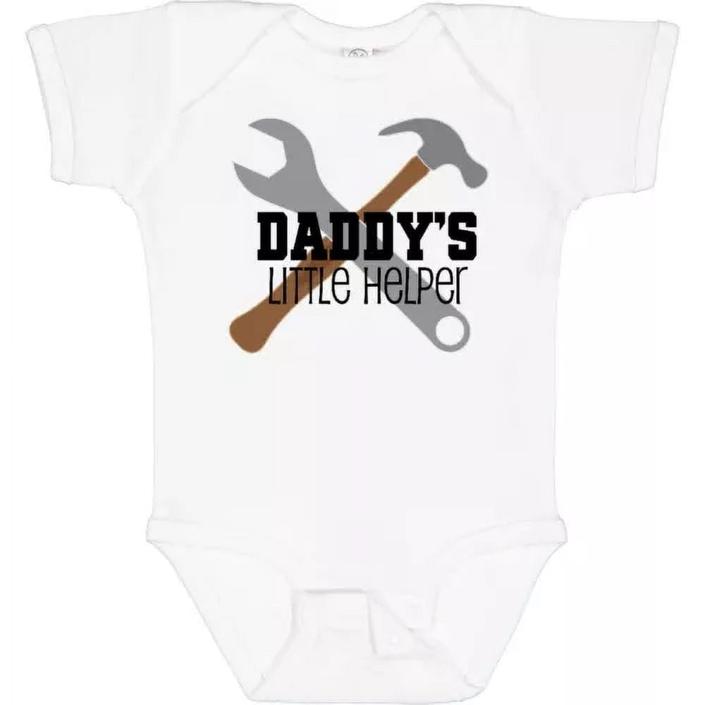 Bella Canvas Daddy's Little Helper Tool Set Baby Daddy From Dad Fathers Bodysuit - Walmart.com