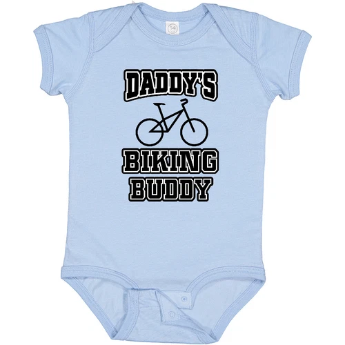 Bella Canvas Daddys Biking Buddy Infant Creeper Childs Son Daughter ...