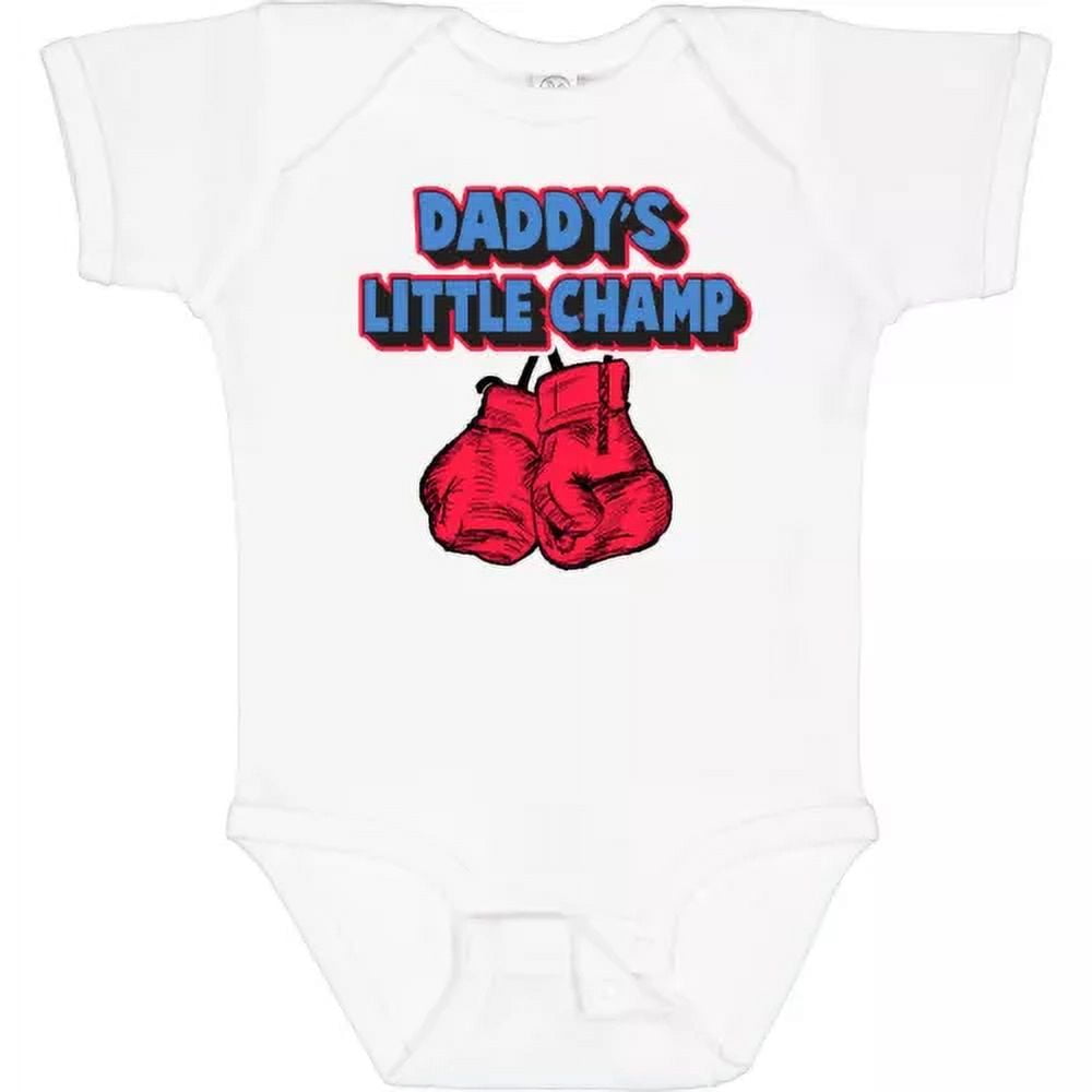 Bella Canvas Daddys Little Champ Baby Kids Happy 1st First Cute Idea ...