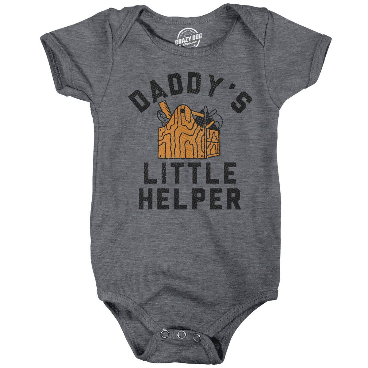 Bella Canvas Daddys Little Helper Baby Bodysuit Funny Sarcastic Graphic ...