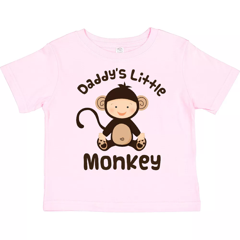 Bella Canvas Daddys Little Monkey Toddler Shirt Babys 1st Fathers Day ...
