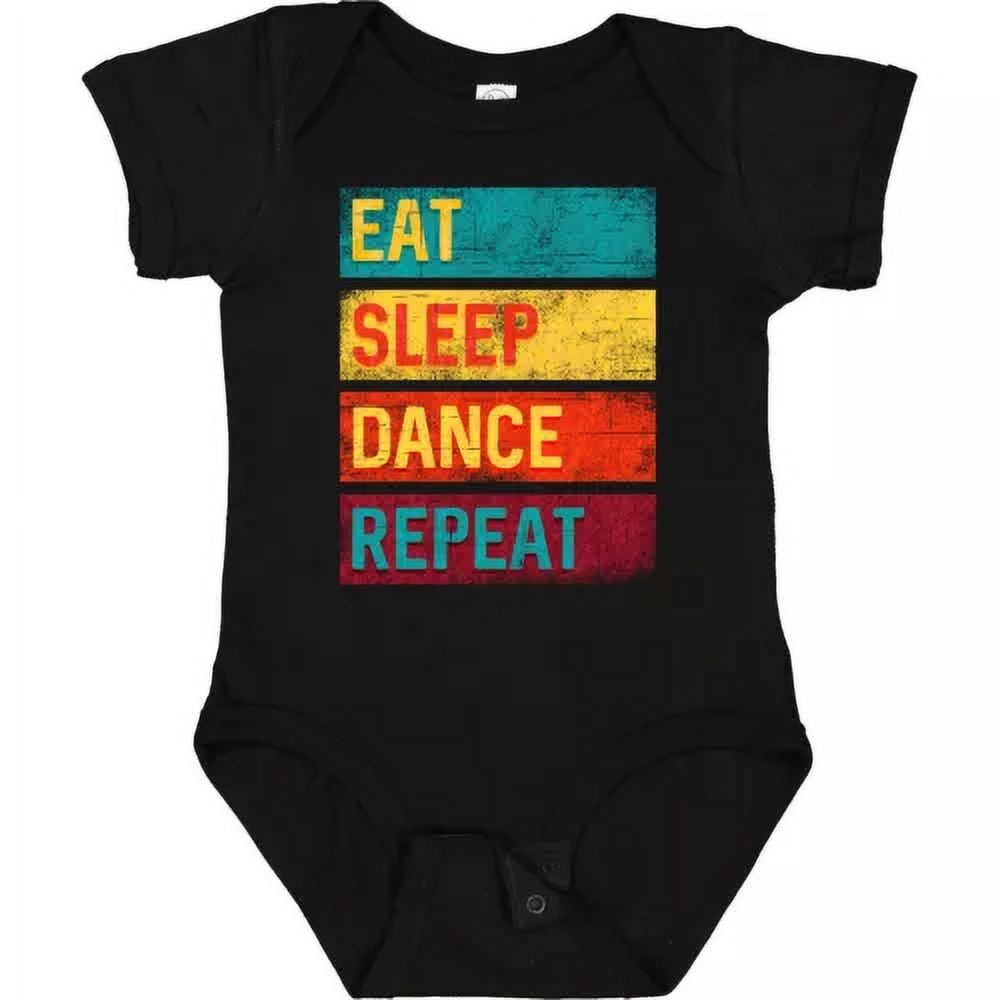 Bella Canvas Dancing Eat Sleep Dance Repeat Infant Creeper Ballerina ...
