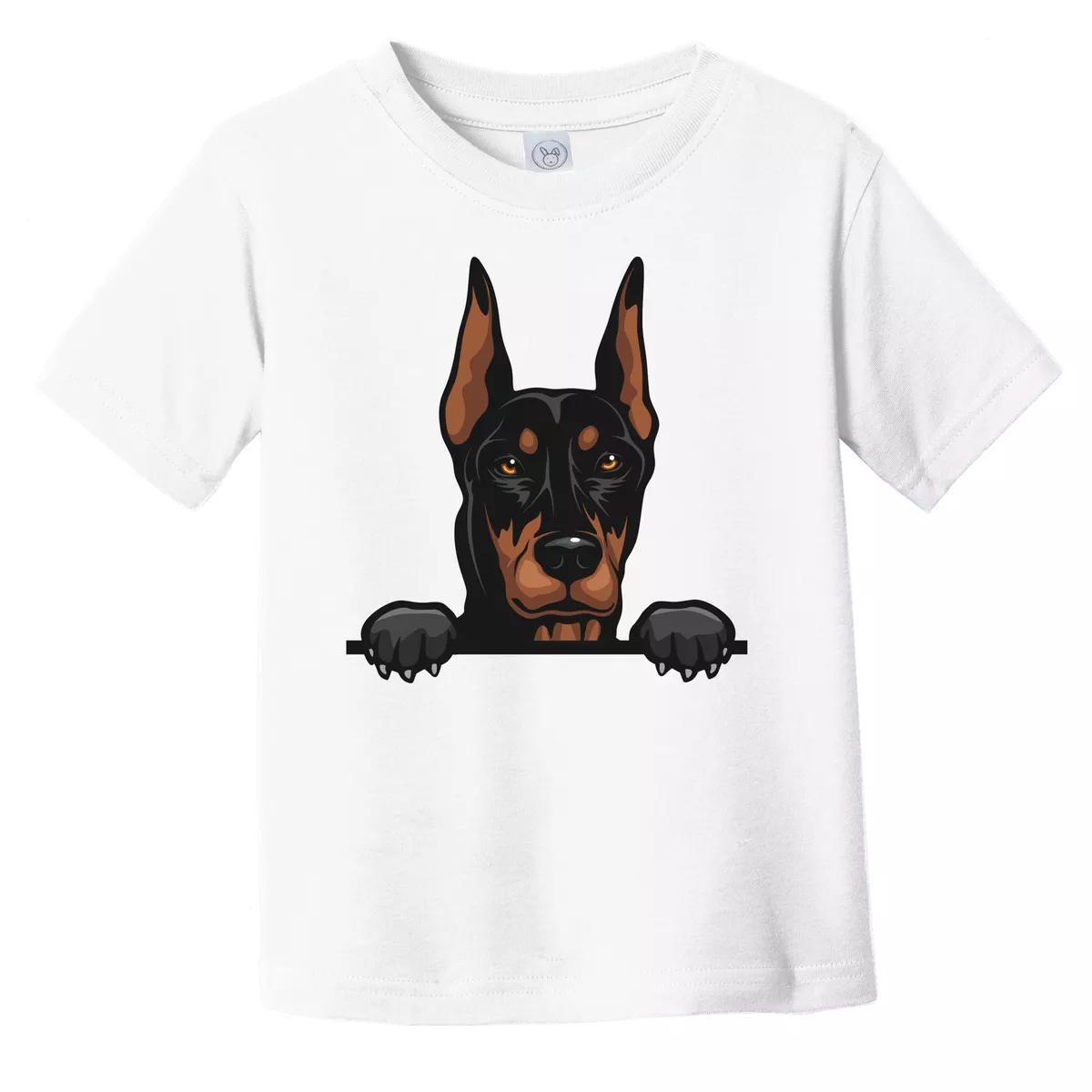 Bella Canvas Doberman Pinscher Dog Breed Popping Up Cute Toddler Boys ...