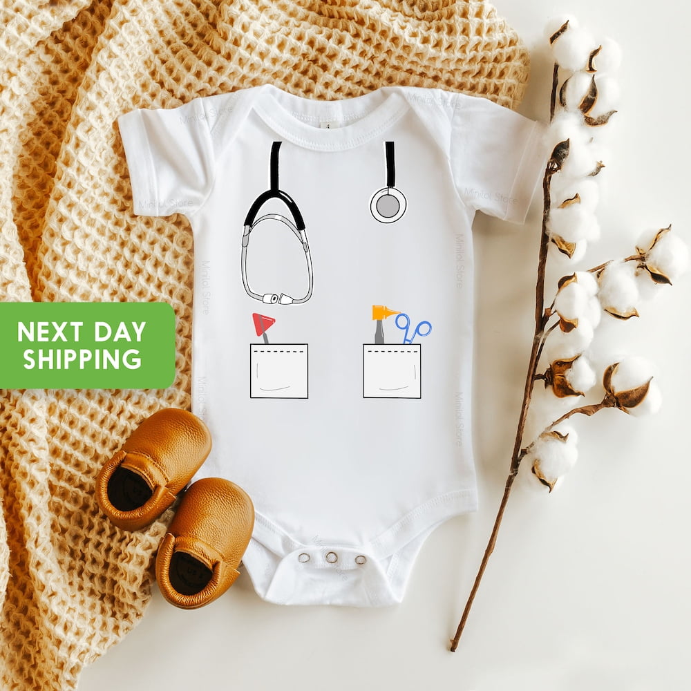 Bella Canvas Doctor Or Nurse Cute Stethoscope Baby, Future Doctor ...