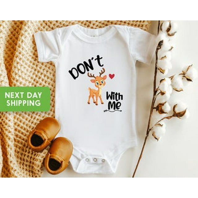 Bella Canvas Don't Moose With Me Baby Onesie, Funny Baby Onesie, Cute Baby Shower Gift, Onesie ...
