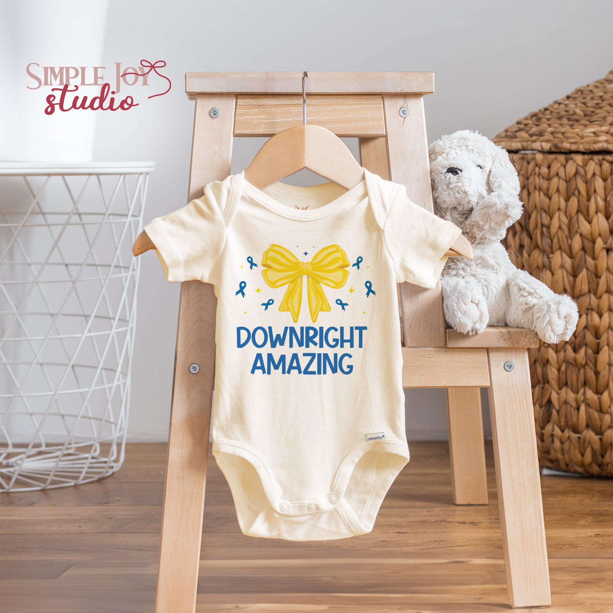 Bella Canvas with Downright Amazing, Down Syndrome Awareness, Yellow ...