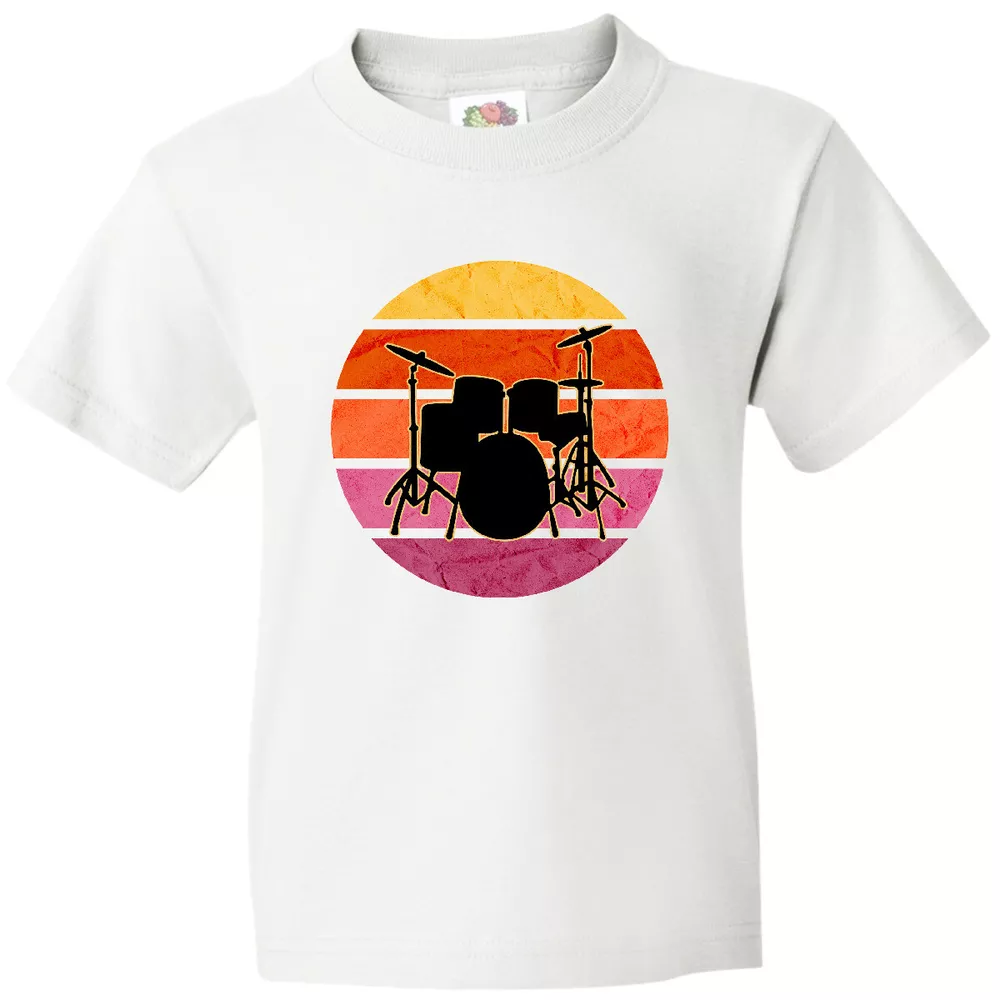 Bella Canvas Drummer Musician Retro Vintage Drums Instrument Apparel ...