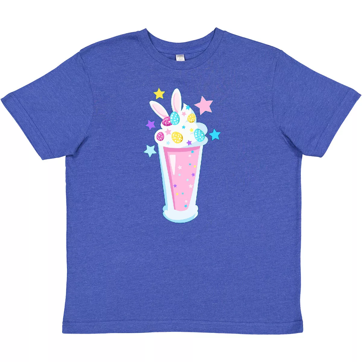 Bella Canvas Easter Bunny Milkshake With Eggs And Stars Toddler T-Shirt ...