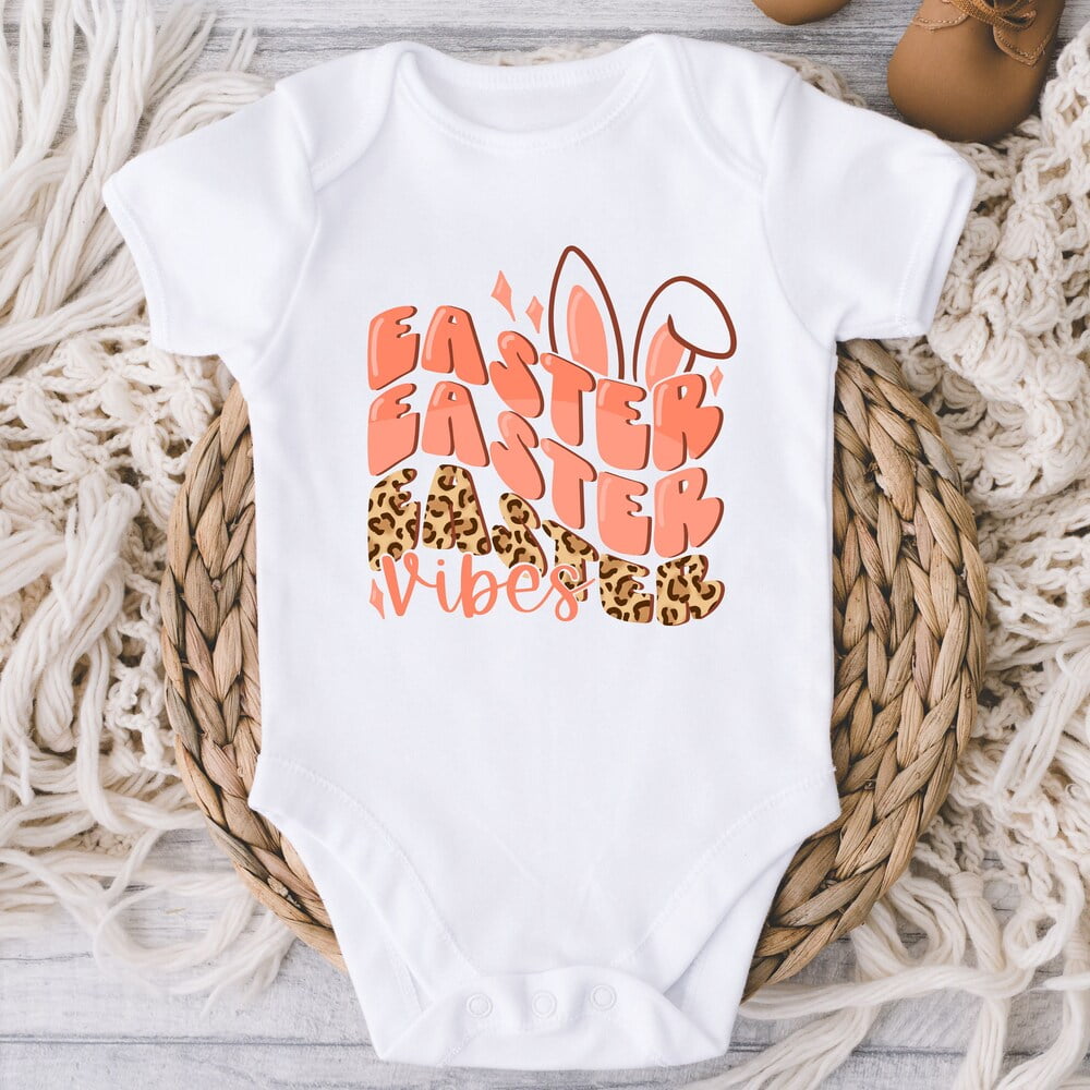 Bella Canvas with Easter, Easter Vibes, Baby'S First Easter Outfit, Baby Girl 1St Easter Bunny ...